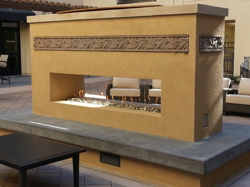 Custom Built Outdoor Fire Feature – Energy House
