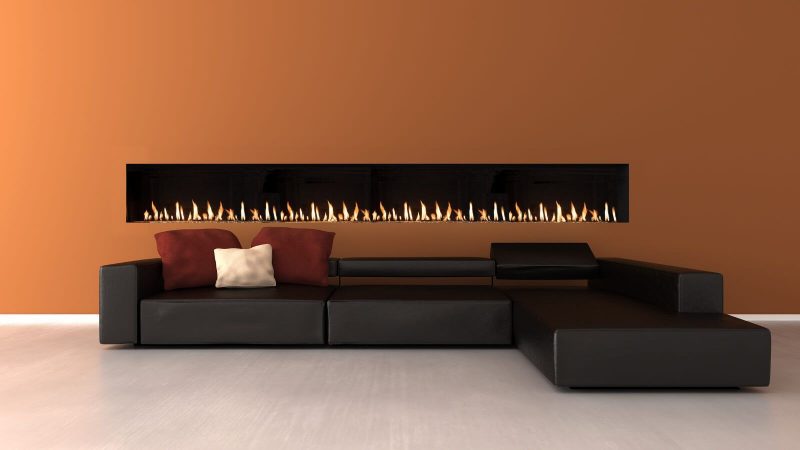 Flare Front Modern Frameless Fireplace – Energy House