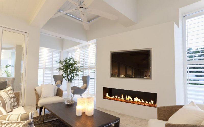 Flare Front Modern Frameless Fireplace – Energy House